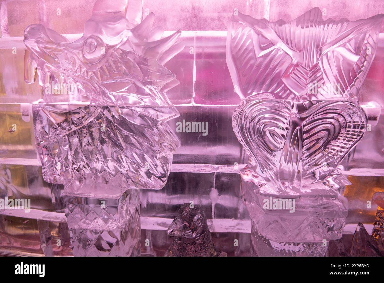 Ice Sculpture in Ice Bar Stock Photo - Alamy
