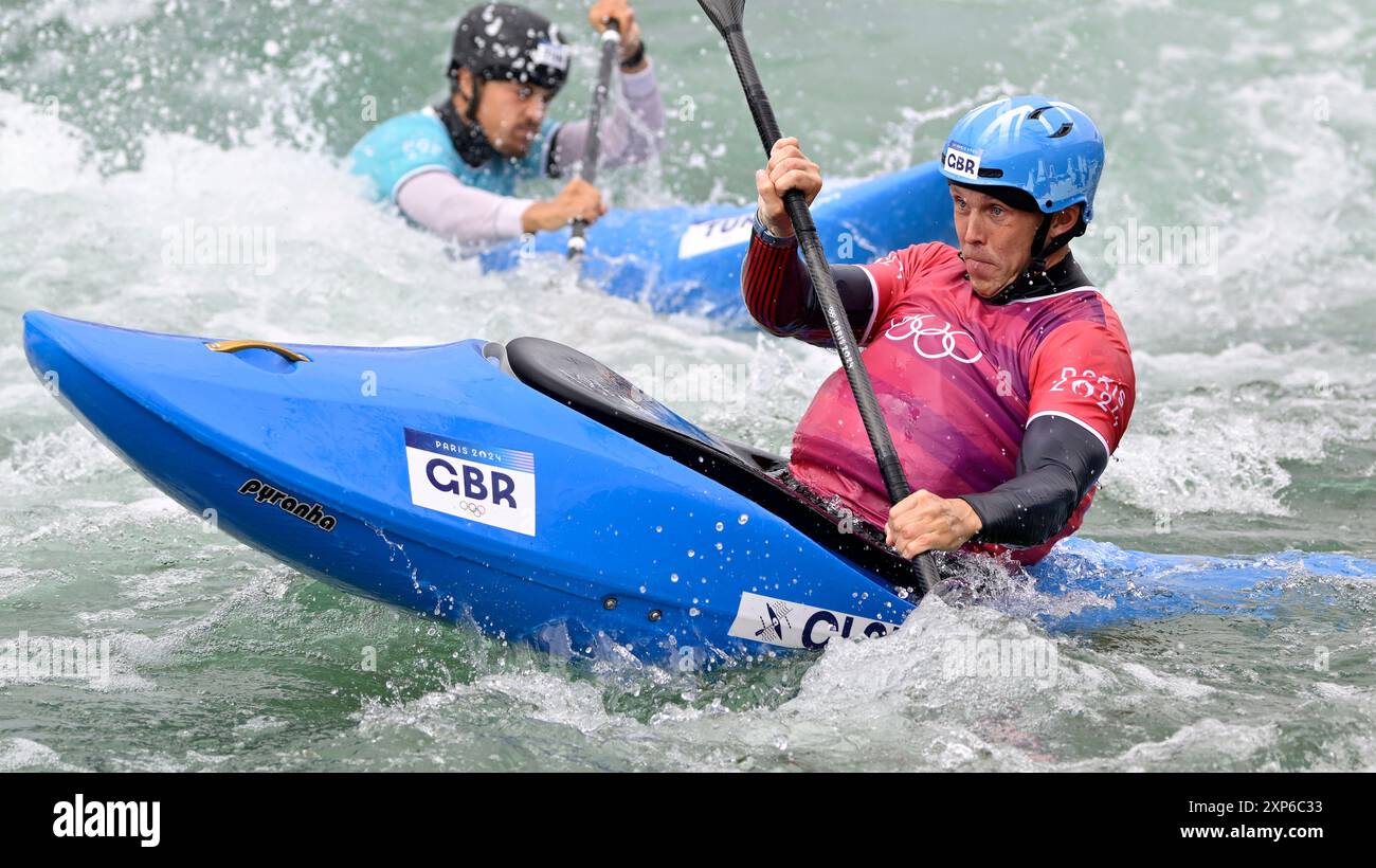 Paris, France. 03rd Aug, 2024. Paris 2024 Olympic Games. Kayak Cross ...
