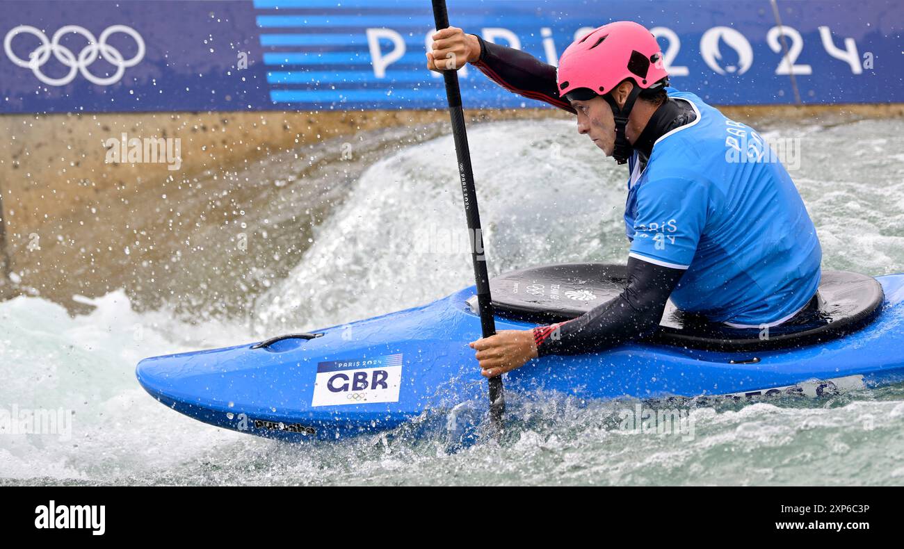 Paris, France. 03rd Aug, 2024. Paris 2024 Olympic Games. Kayak Cross ...