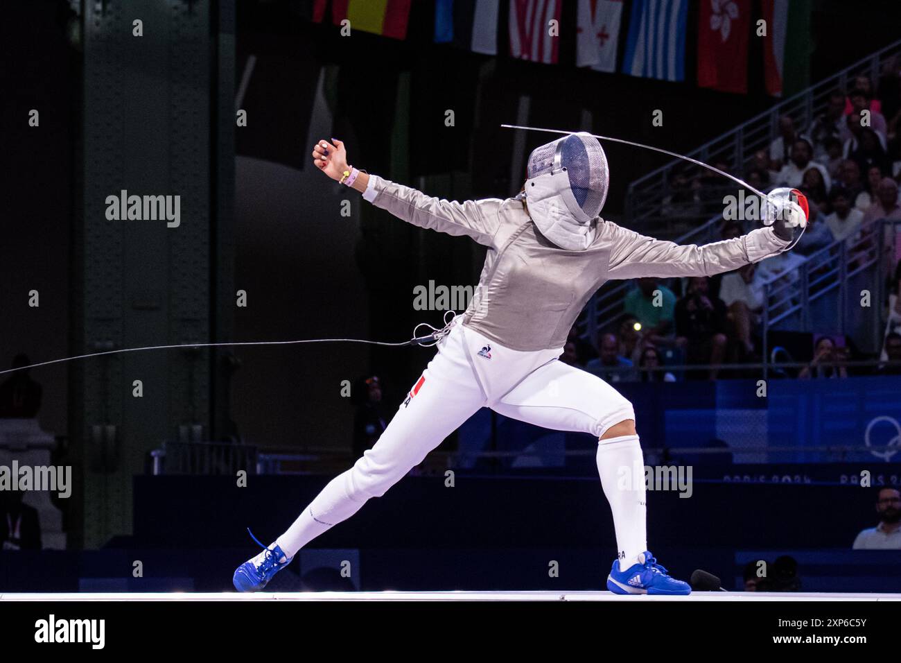 Paris, France. 3rd Aug 2024. Sara Balzer (FRA), Fencing, Women's Sabre ...