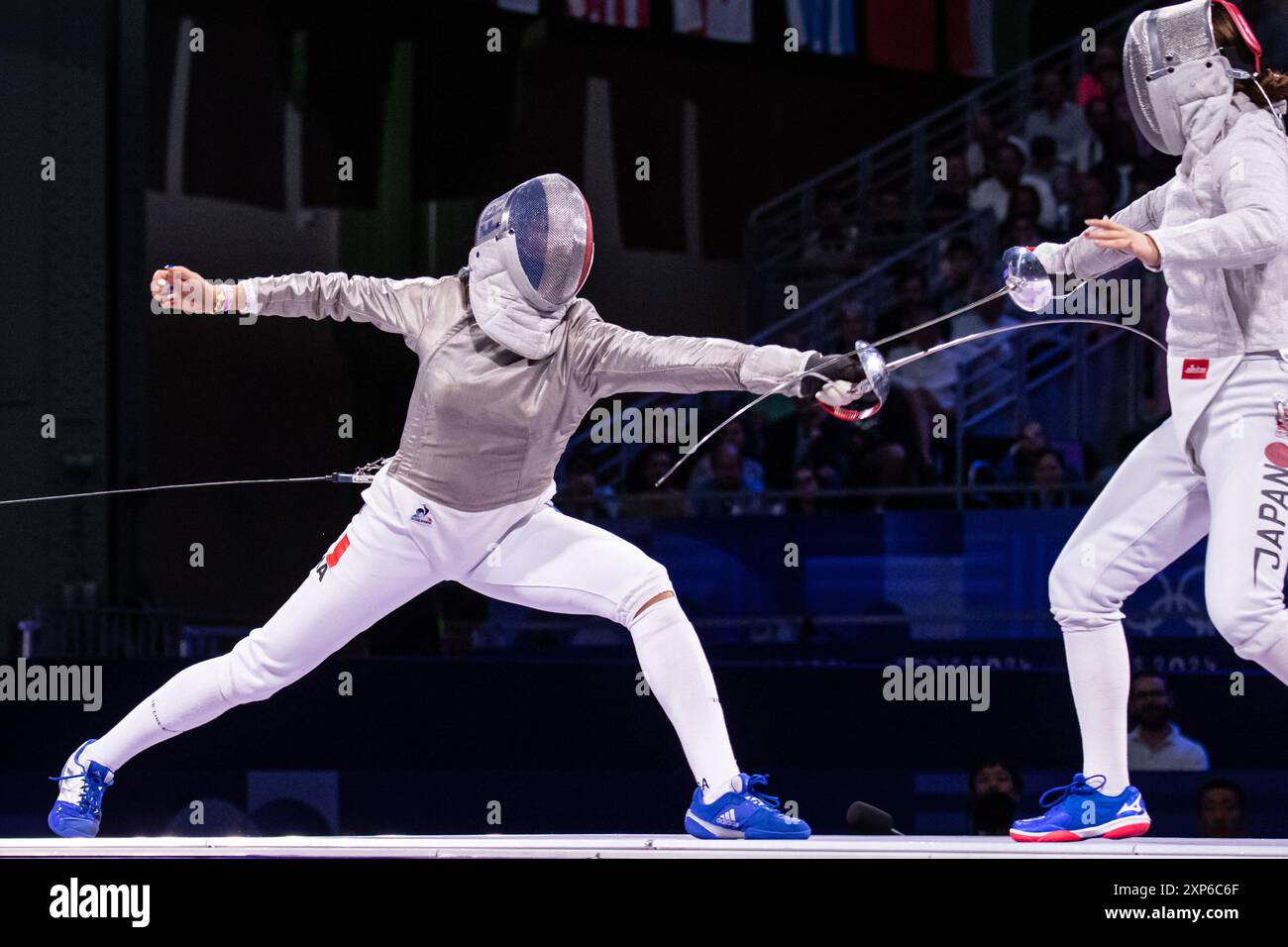 Paris, France. 3rd Aug 2024. Sara Balzer (FRA), Fencing, Women's Sabre ...