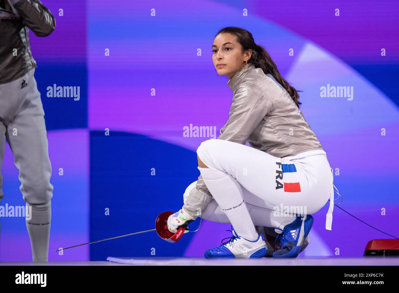 Paris, France. 3rd Aug 2024. Sara Balzer (FRA), Fencing, Women's Sabre ...