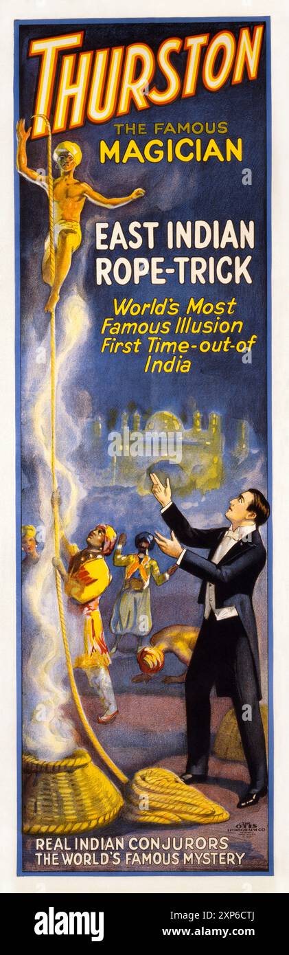 Poster advertising Thurston, the magician's reproduction of the ...