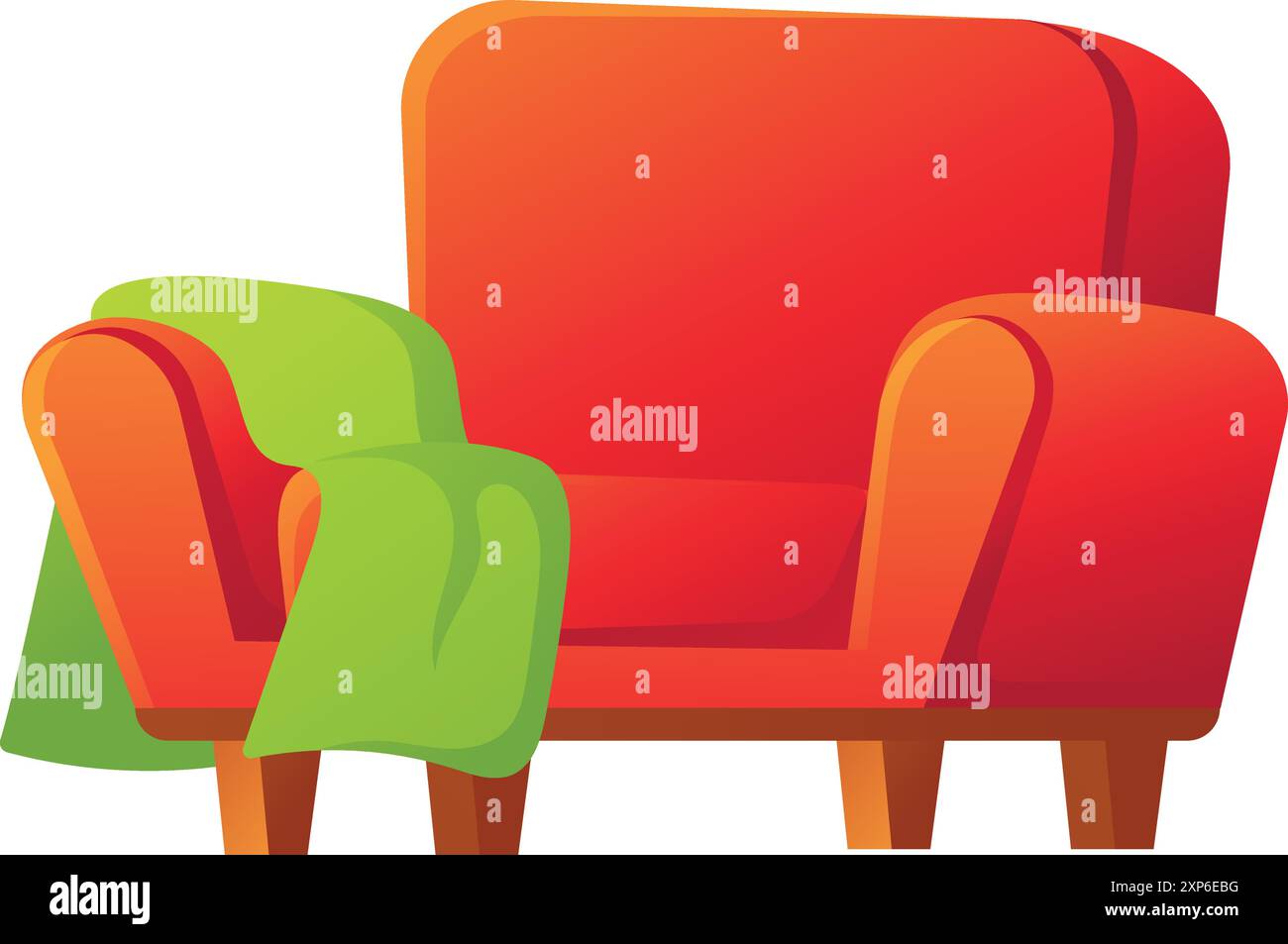 Living room red fabric Stock Vector Images - Alamy
