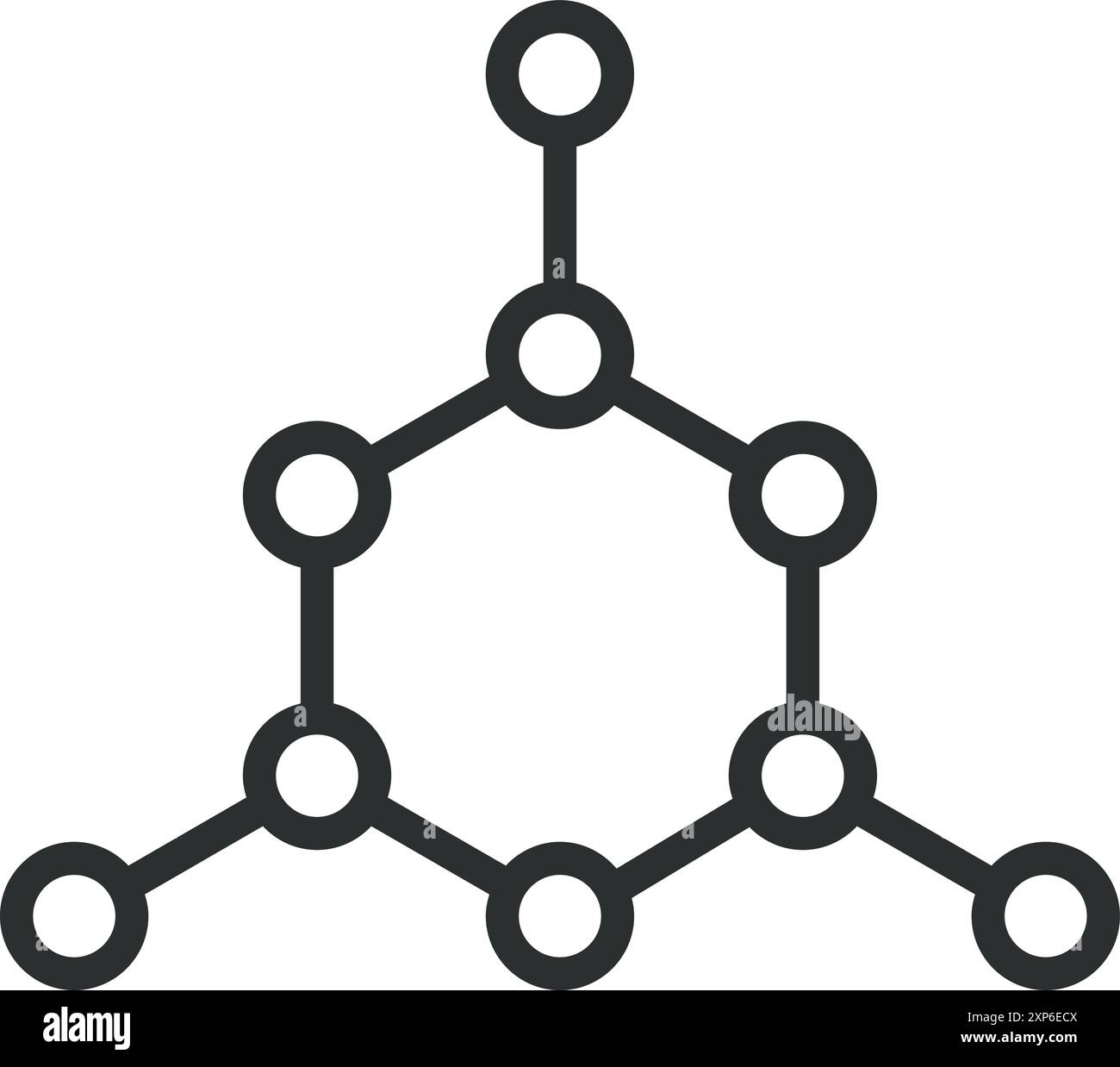 Hexagon chemical molecule formula Stock Vector Images - Alamy