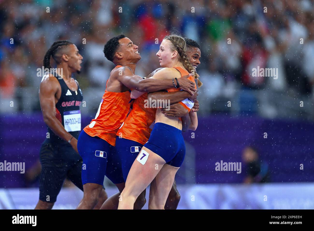 Eugene Omalla, Femke Bol, Lieke Klaver, Isaya Klein Ikkink of the ...