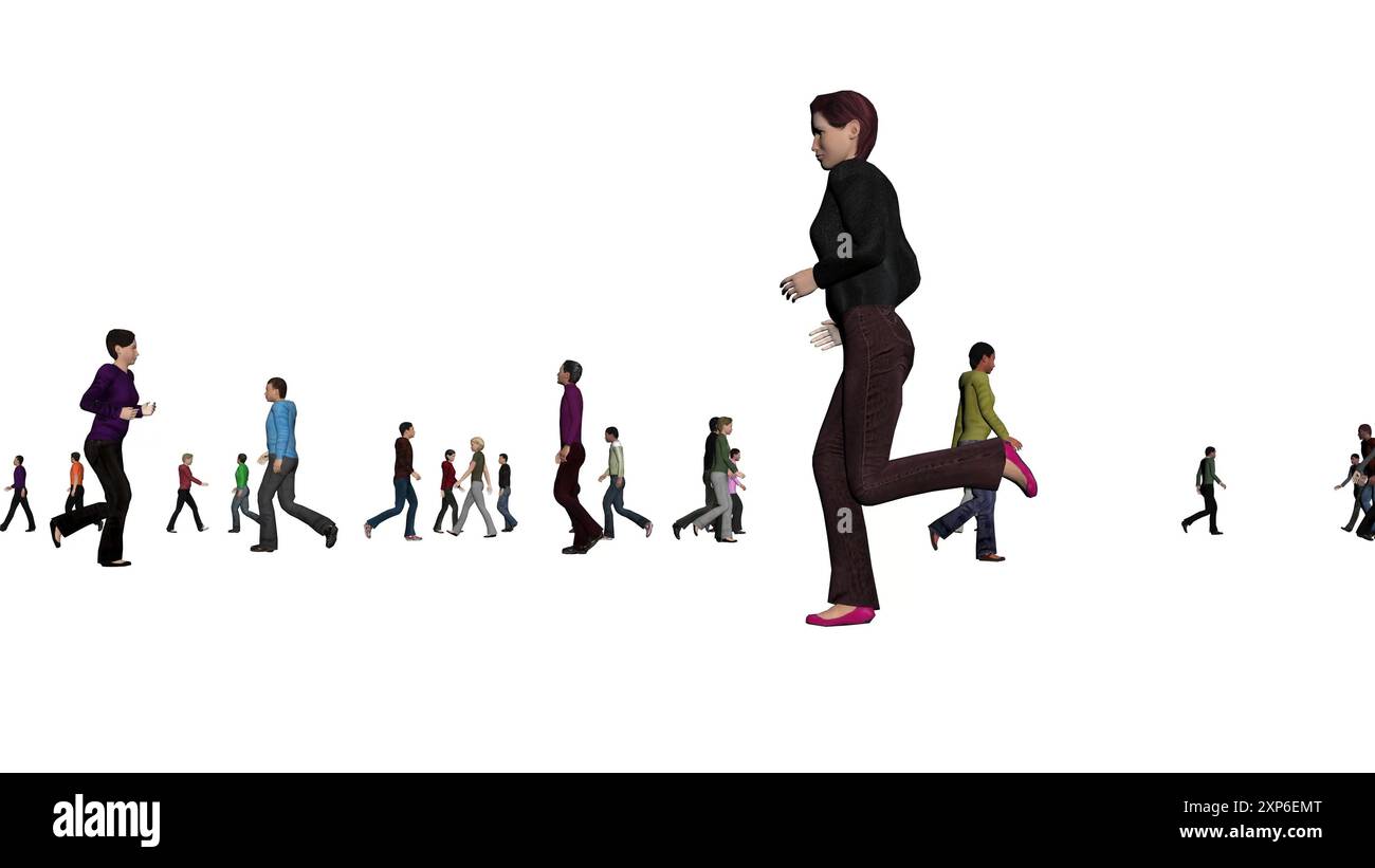 New york crowd people street hi-res stock photography and images - Alamy