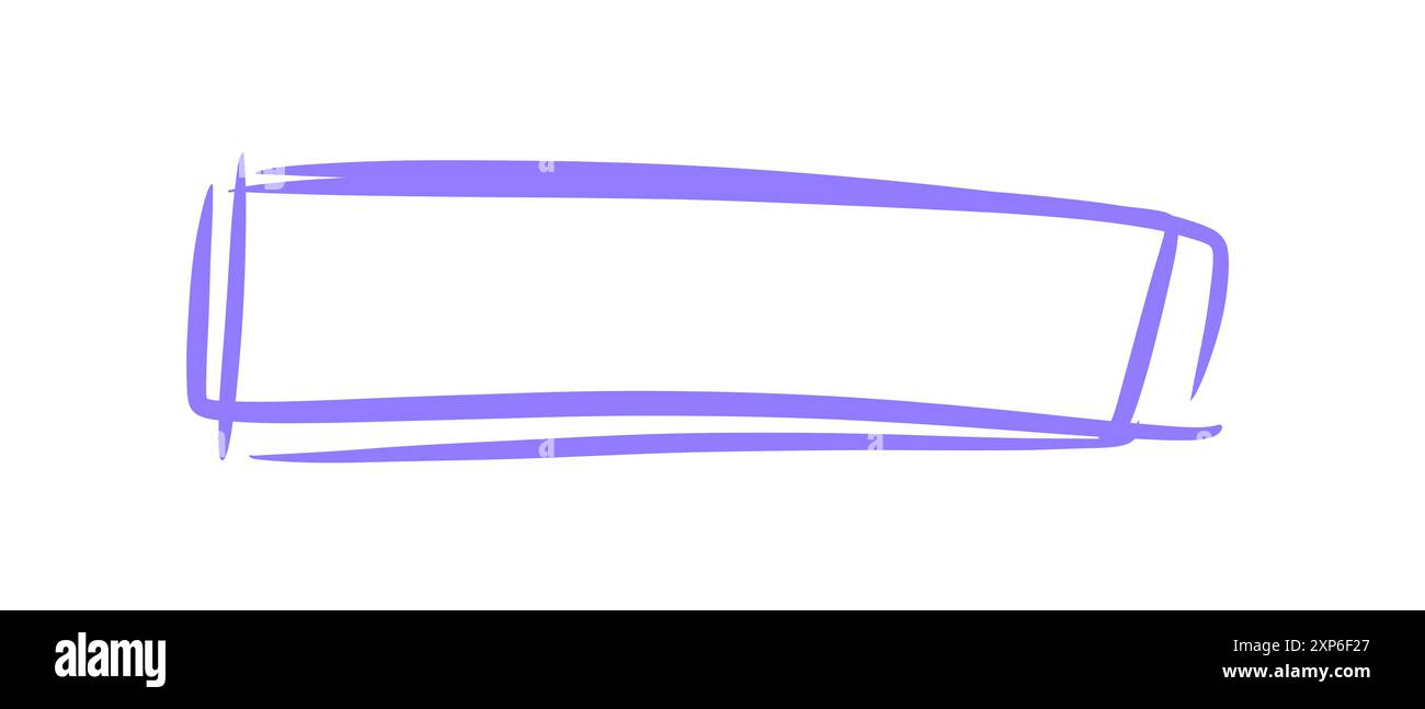Rectangular banner purple line graphic illustration Stock Photo - Alamy