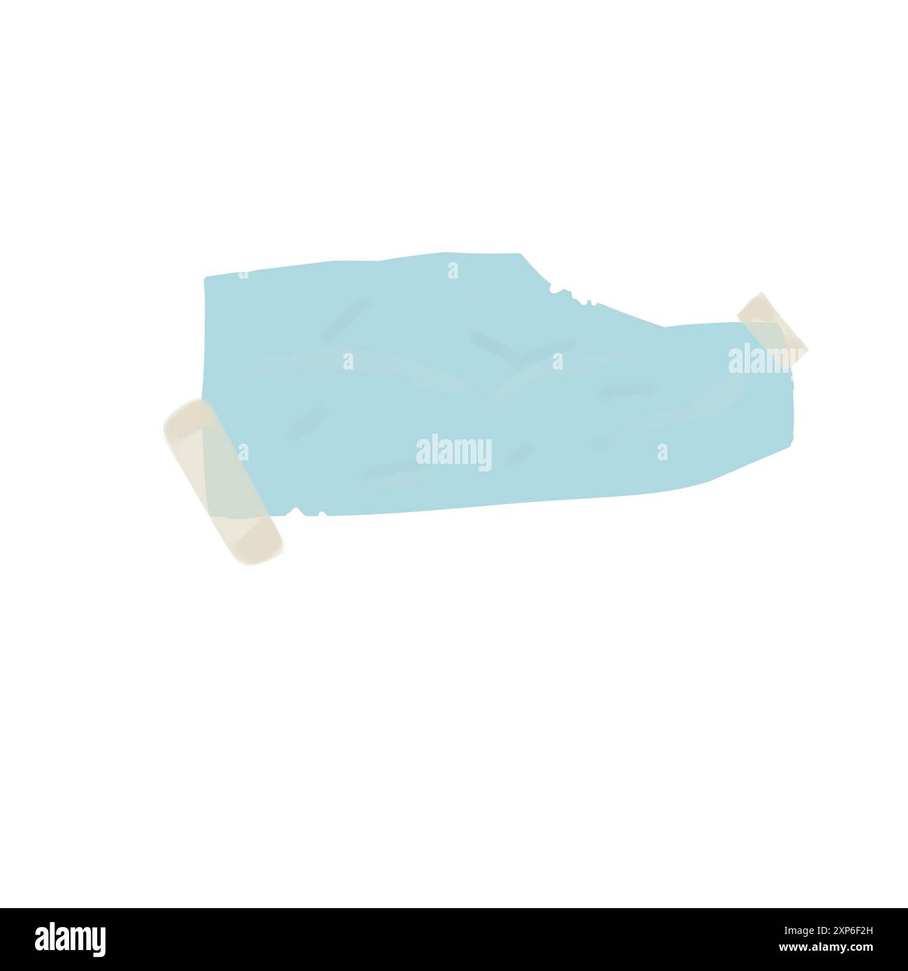 Banner blue paper with patches illustration Stock Photo - Alamy