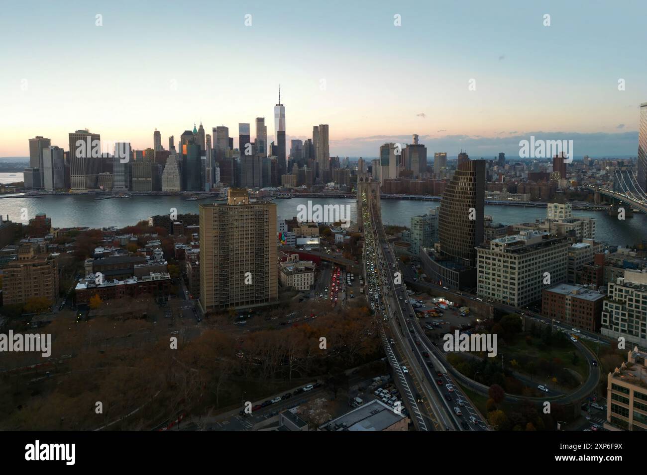 Aerial view of New York City, Brooklyn Stock Photo - Alamy