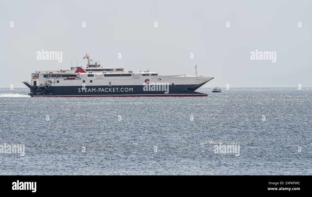 Douglas, Isle of Man - May 23, 2023: A high speed catamaran ferry ...