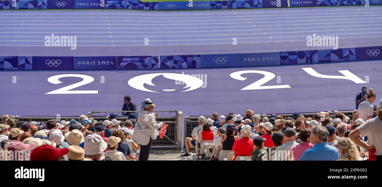 Paris, France - 08 02 2024: Olympic Games Paris 2024. View inside the ...