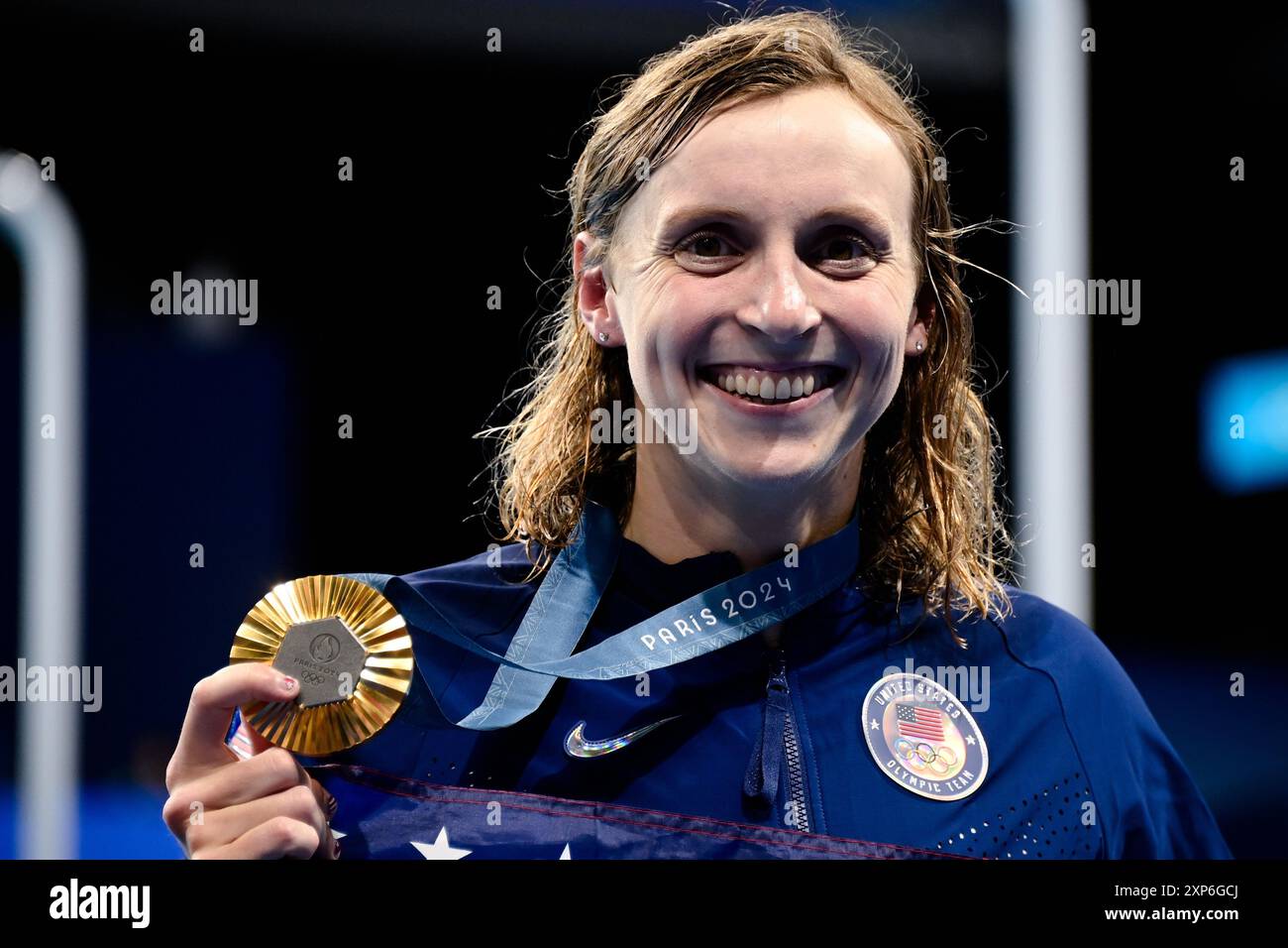 Paris, France. 3rd Aug 2024. Katie Ledecky ( USA ) Gold medal, Swimming ...