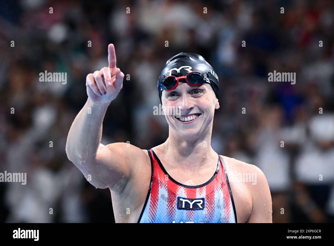 Paris, France. 3rd Aug 2024. Katie Ledecky ( USA ) Gold medal, Swimming ...