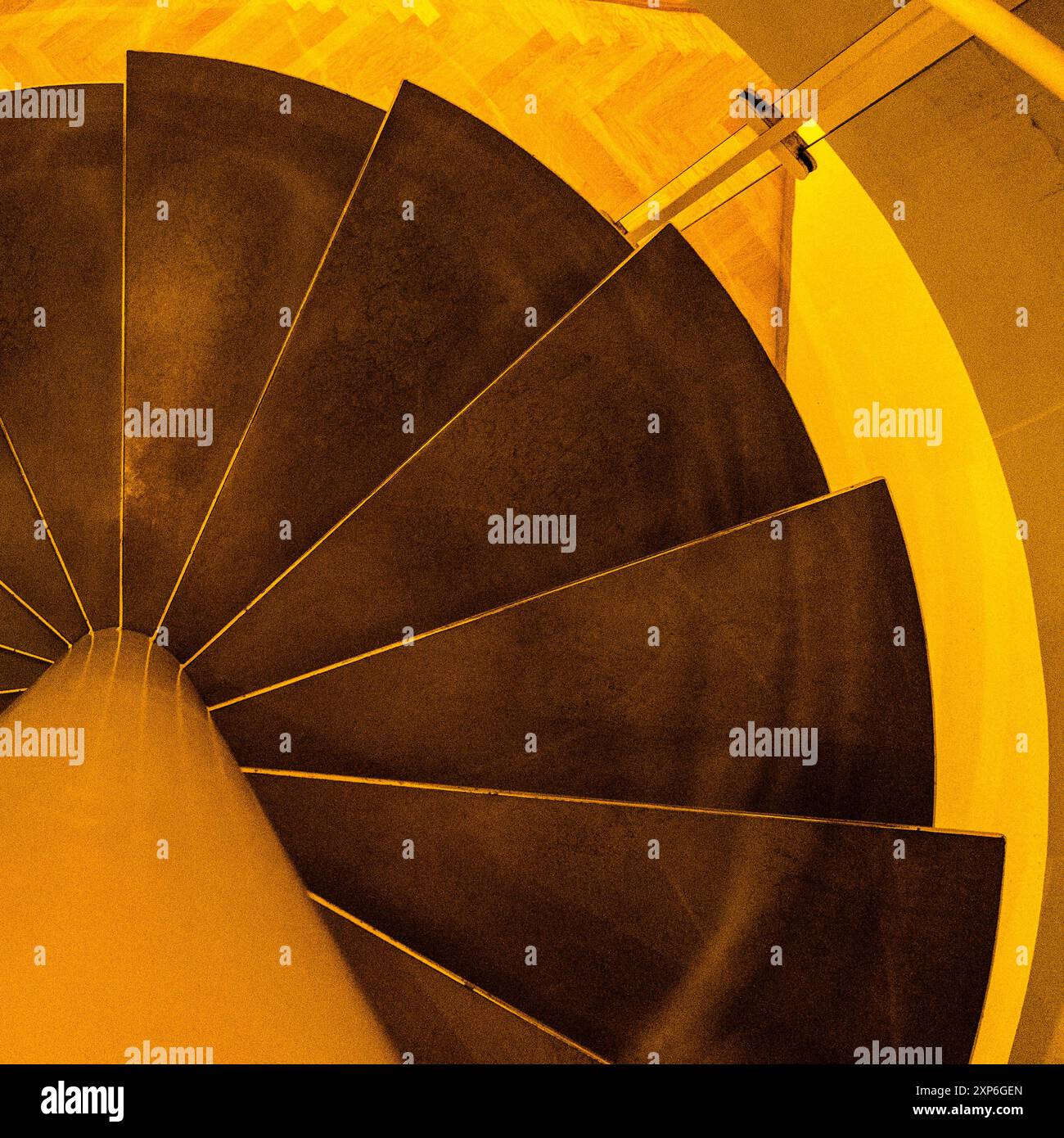 graphical view of spiral staircase Stock Photo - Alamy