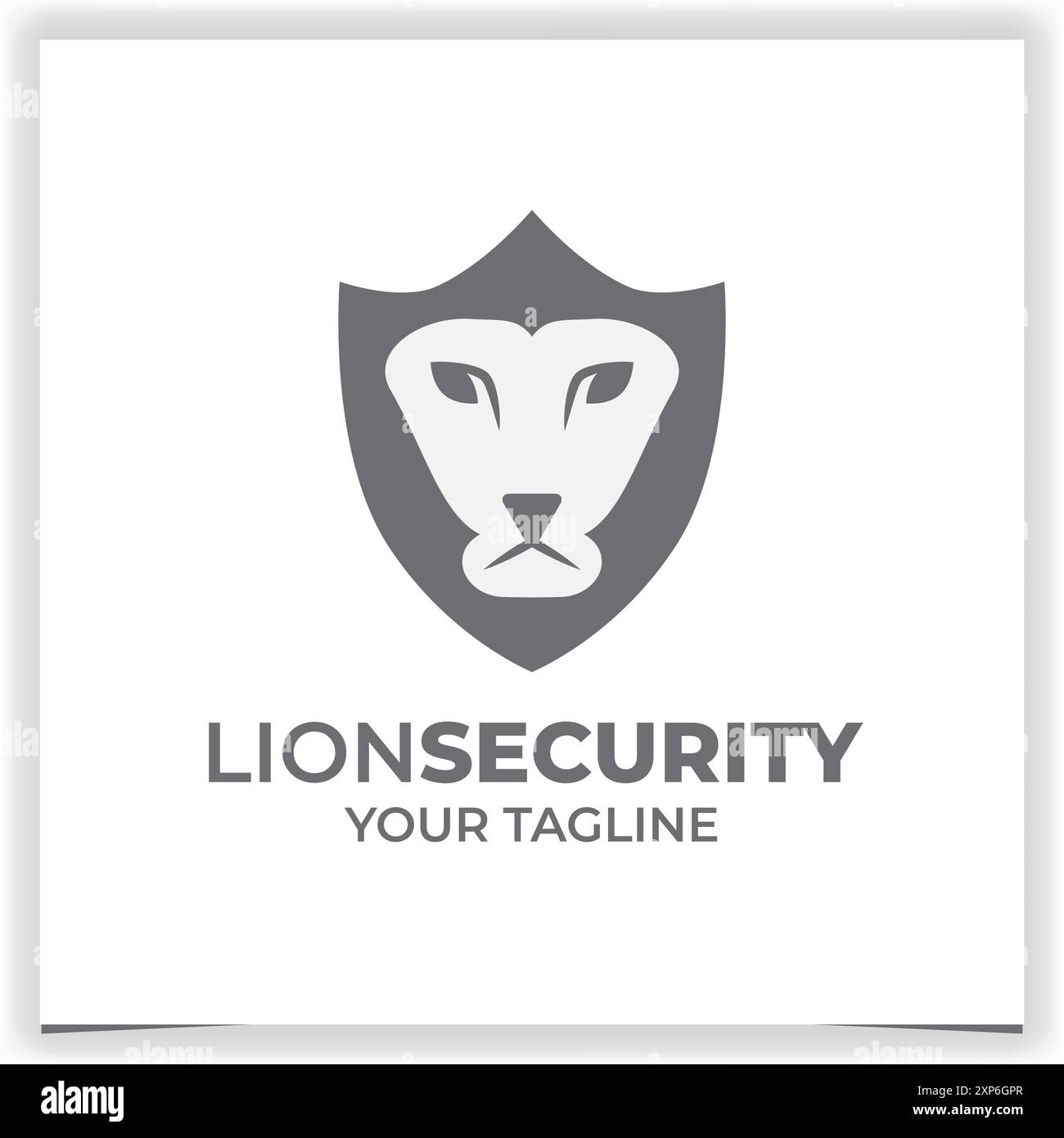 Lion security logo Stock Vector Images - Alamy