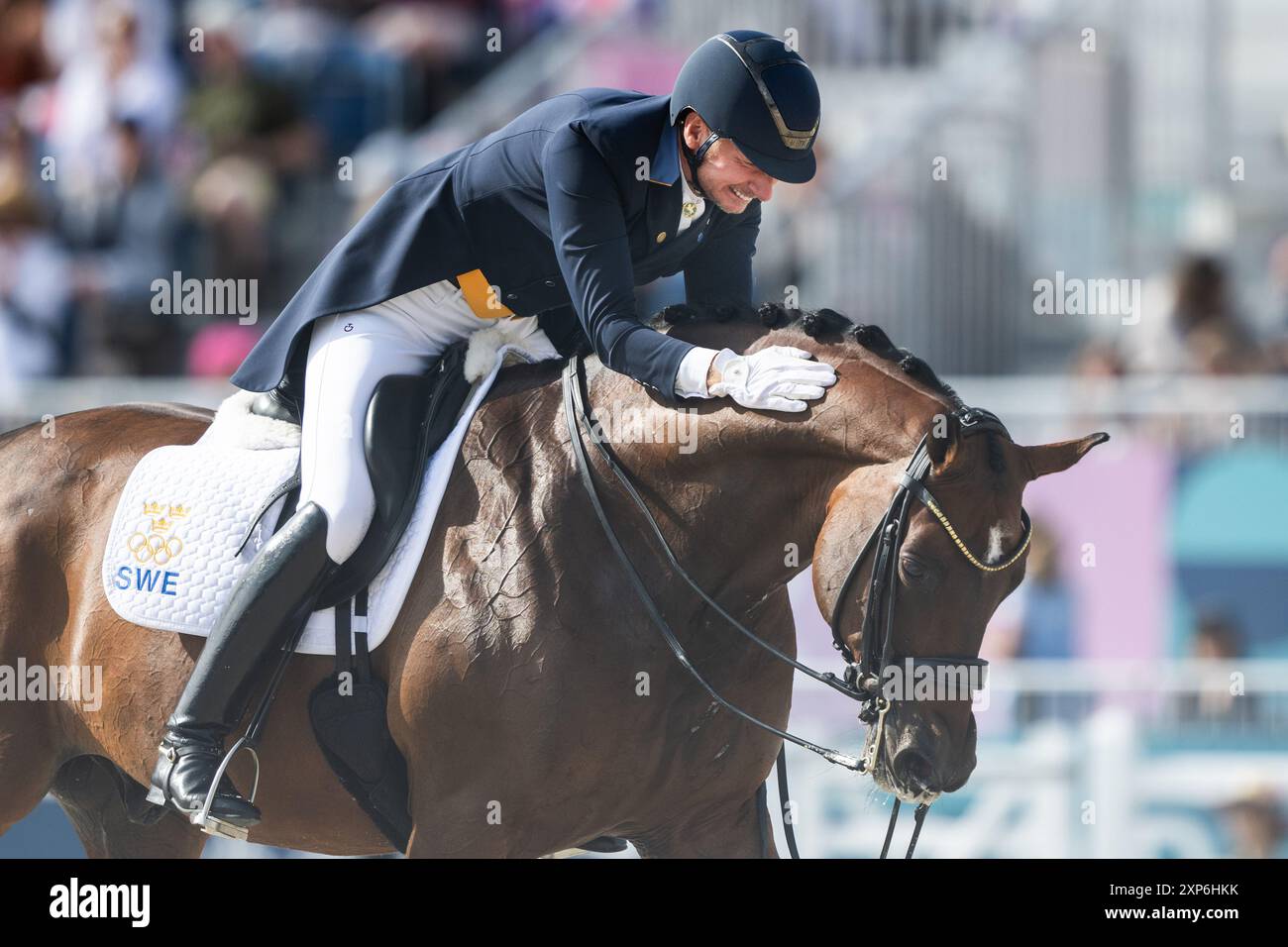 Patrik Kittel of, Sweden. , . on horse Touchdown celebrates during ...