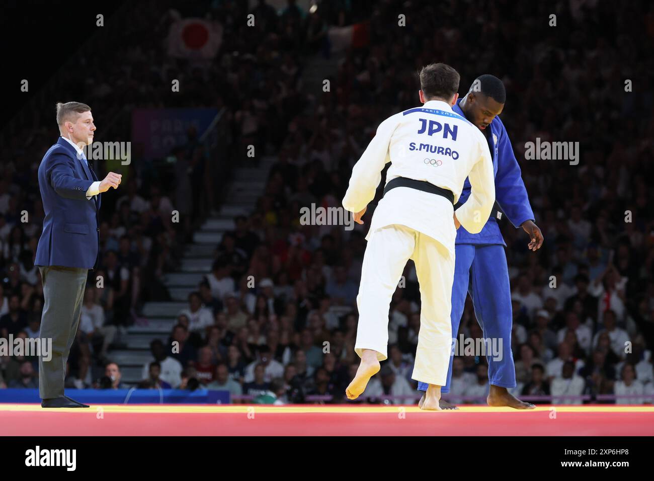 Paris, France. 3rd Aug, 2024. Sanshiro Murao (JPN) Judo : Mixed Team ...