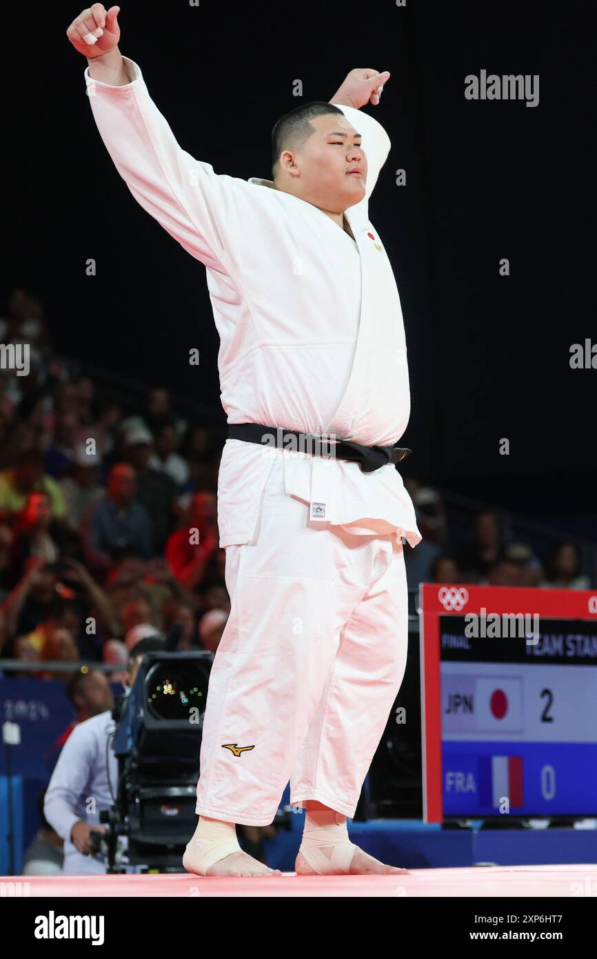 Paris, France. 3rd Aug, 2024. Tatsuru Saito (JPN) Judo : Mixed Team ...