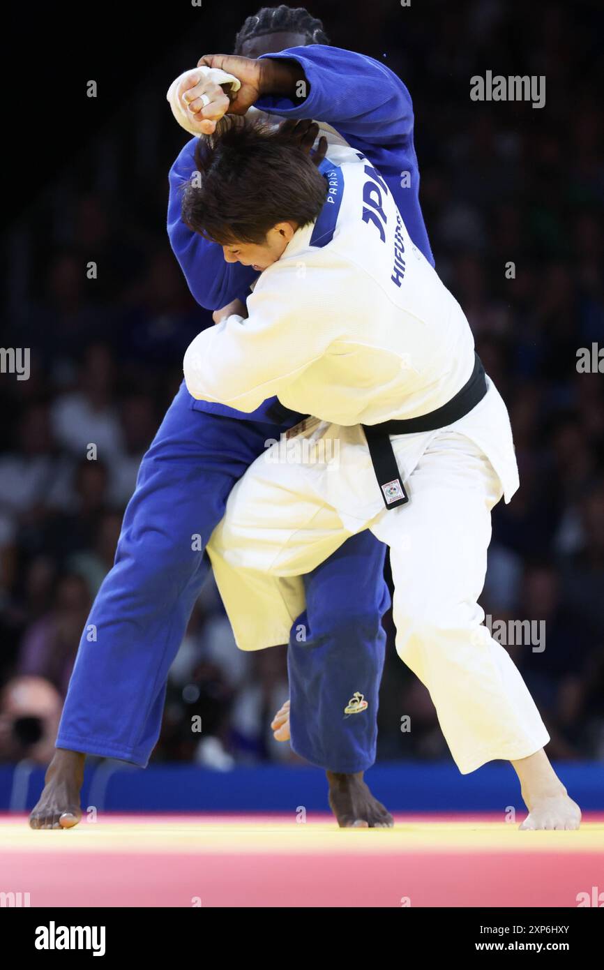 Paris, France. 3rd Aug, 2024. Hifumi Abe (JPN) Judo : Mixed Team Final ...