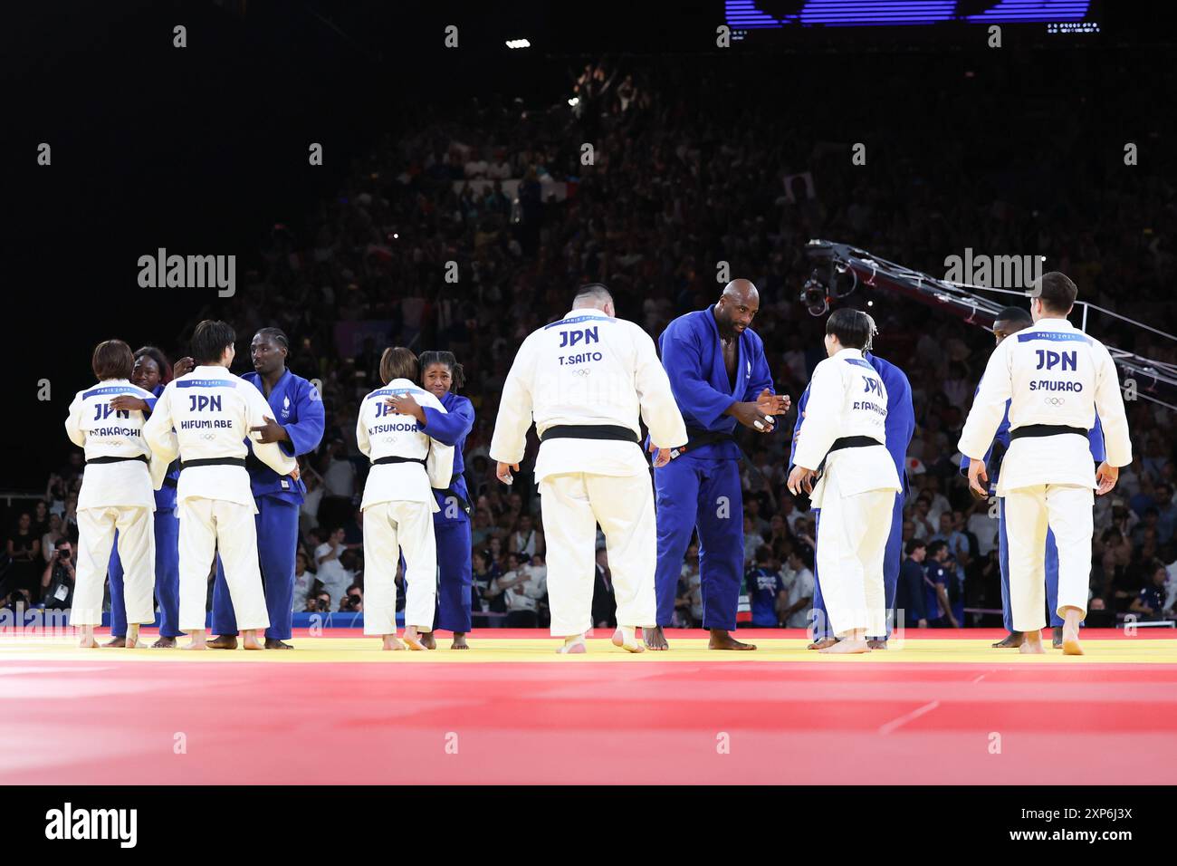 Paris, France. 3rd Aug, 2024. Japan team group (JPN) Judo : Mixed Team ...