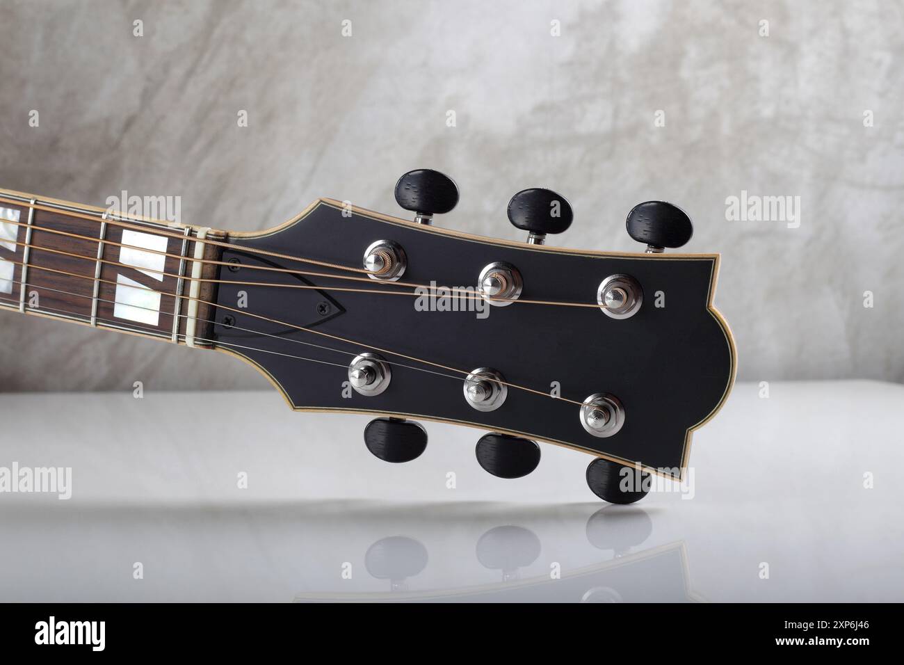 Musical instrument - headstock peghead neck tuning peg retro acoustic ...