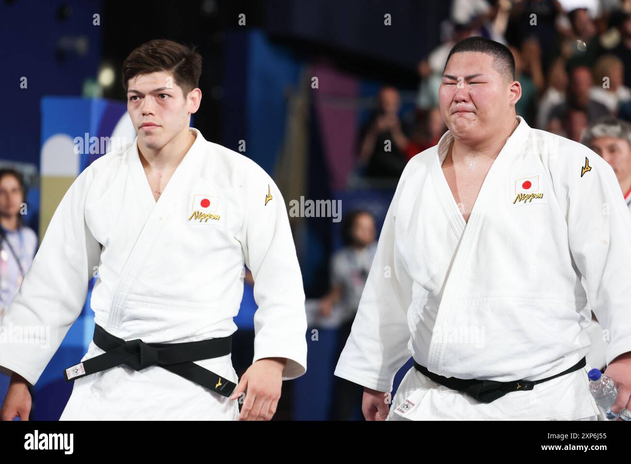 Paris, France. 3rd Aug, 2024. (L to R) Sanshiro Murao, Tatsuru Saito ...