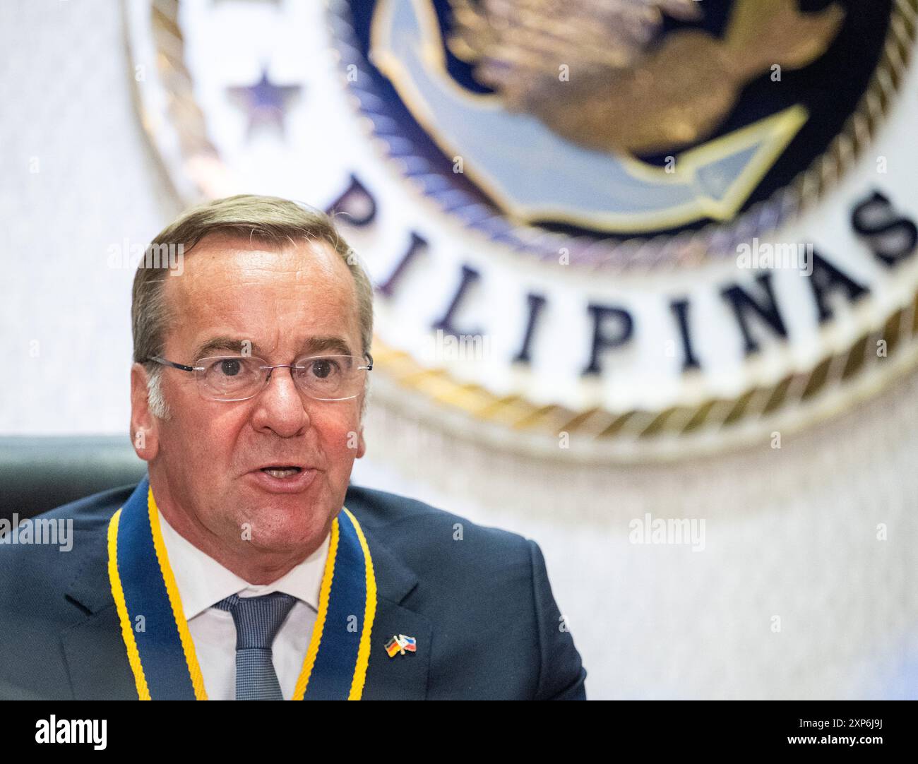 Manila, Philippines. 04th Aug, 2024. Defense Minister Boris Pistorius ...