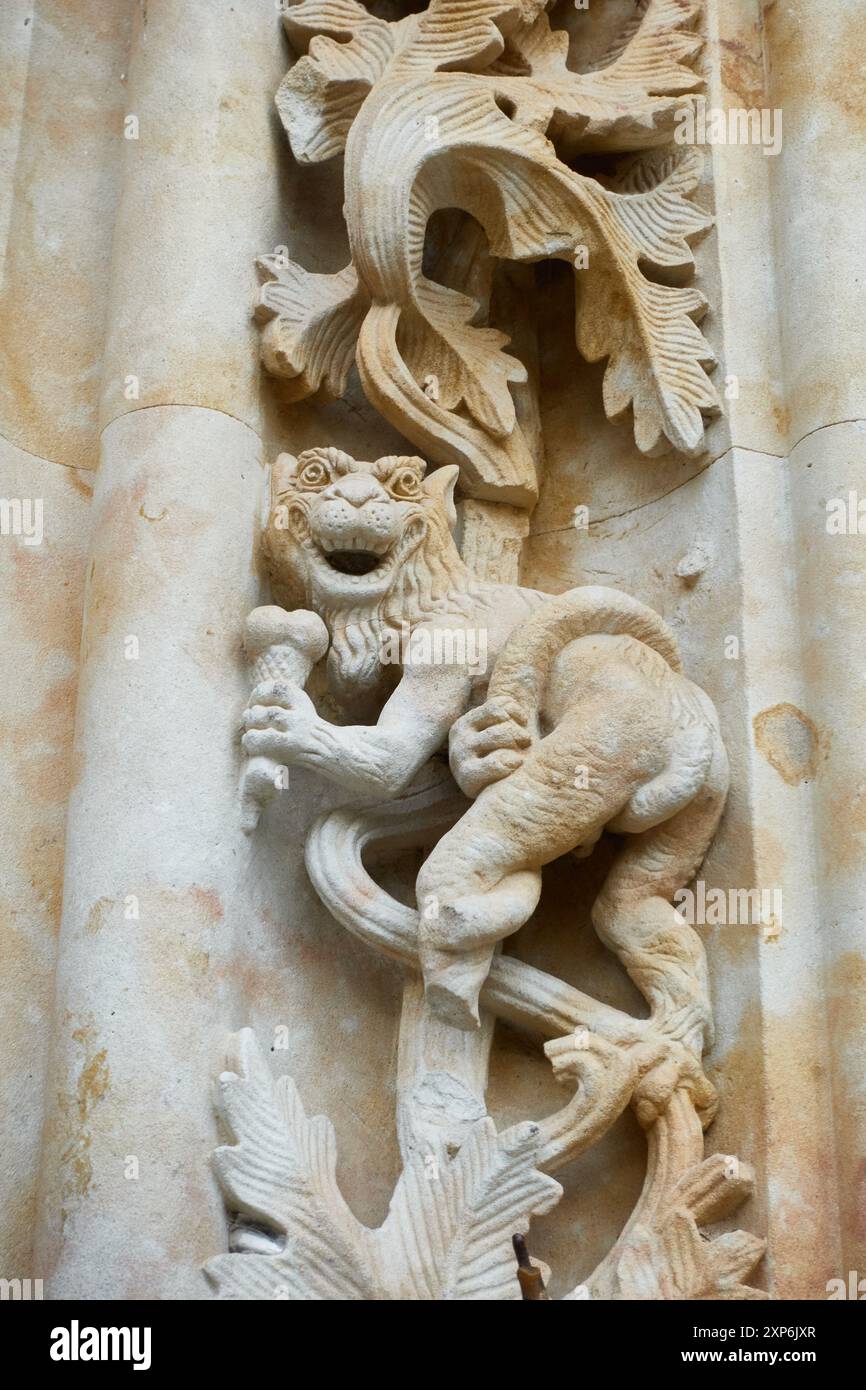 Famous demon holding a cone with two scoops of ice cream sculpture on ...