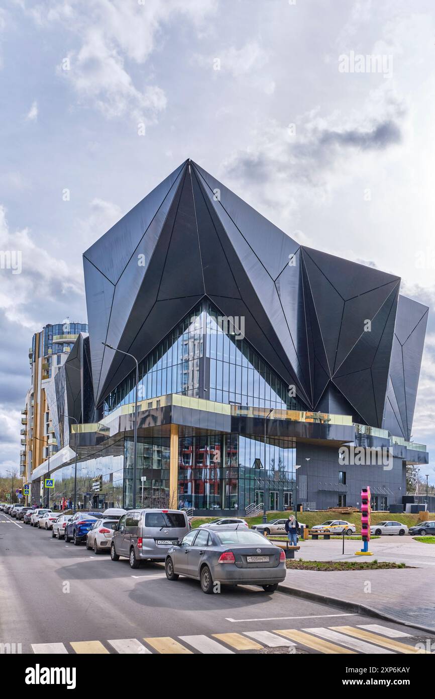 Moscow, Russia - April 14, 2024: Modern building of sports complex ...
