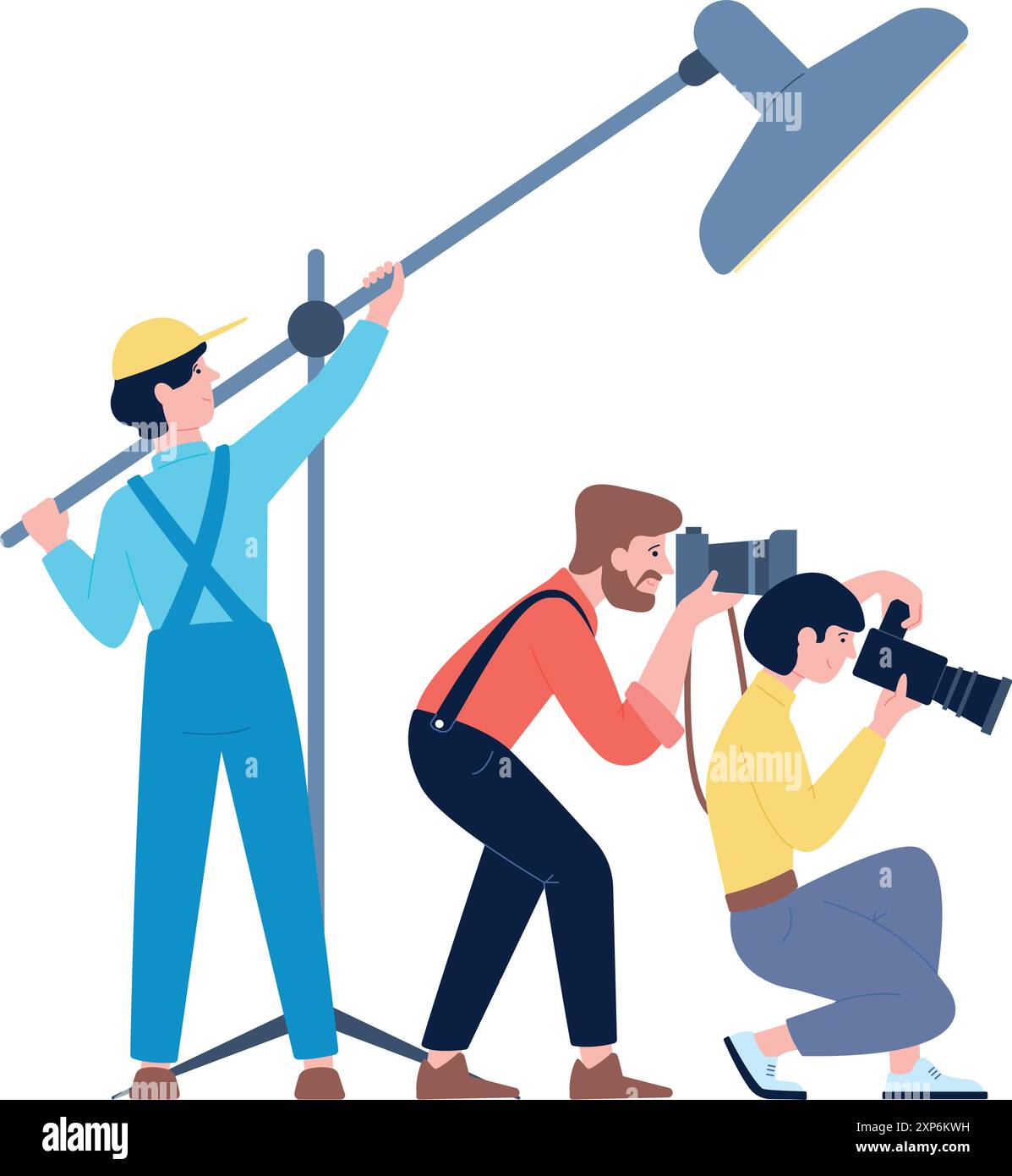 Video operators Cut Out Stock Images & Pictures - Alamy