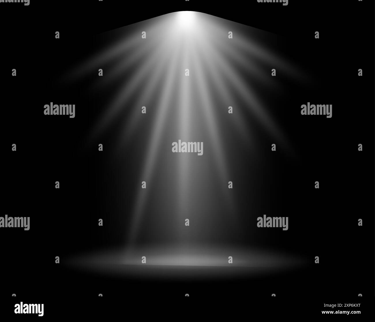 Scene light. Smooth realistic stage spotlight effect Stock Vector Image ...