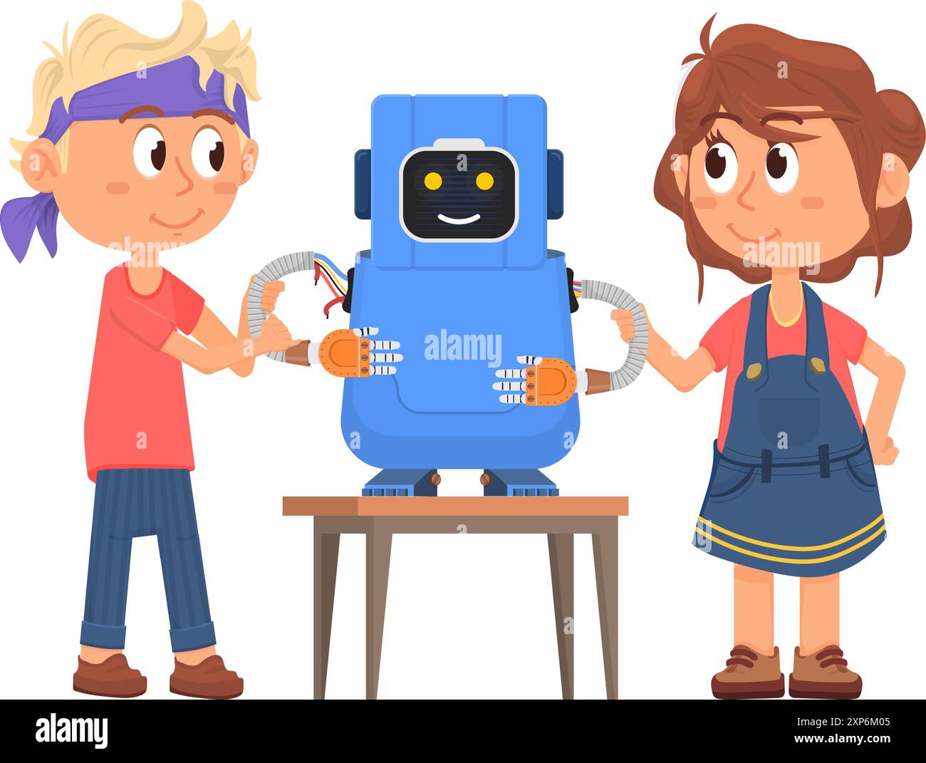 Children create their characters Cut Out Stock Images & Pictures - Alamy