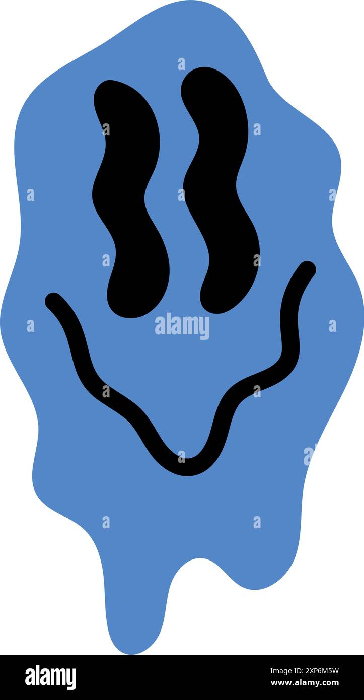 Liquid funny smile face expression. Creative emoji Stock Vector Image ...