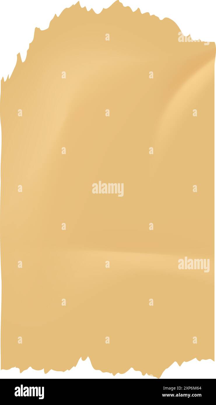 Torn paper strip. Ripped realistic tape scrap Stock Vector Image & Art ...