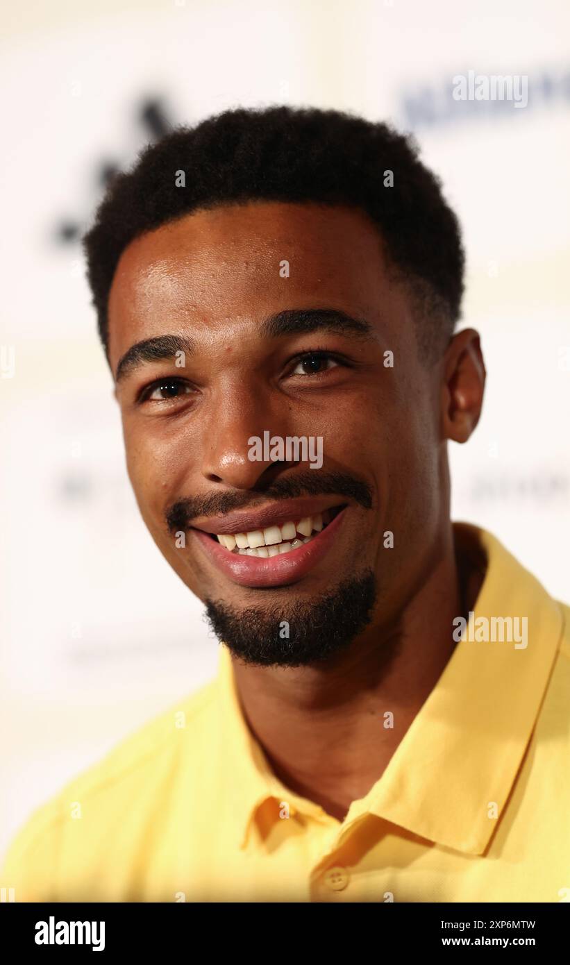 Paris, France. 04th Aug, 2024. Olympia, Paris 2024, decathlete Leo ...