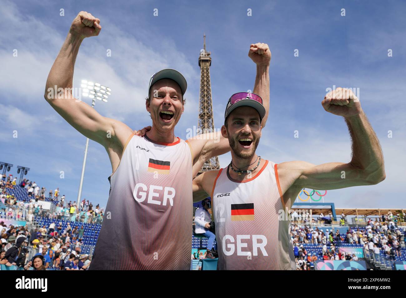 Paris, France. 04th Aug, 2024. Olympics, Paris 2024, beach volleyball ...