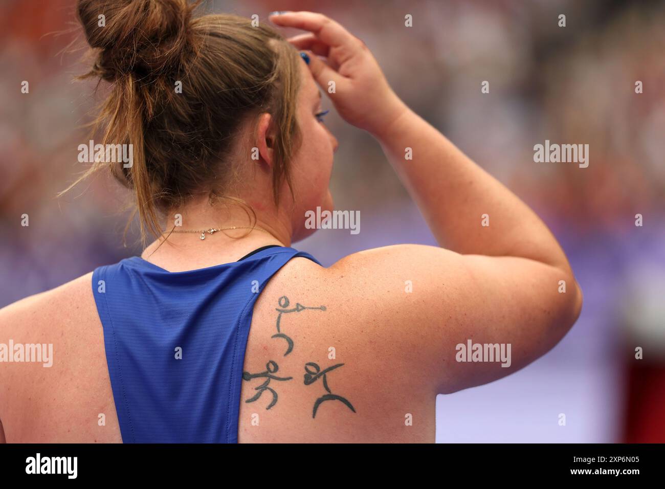 Paris, France. 4th Aug, 2024. Erin Reese of the United States reacts ...