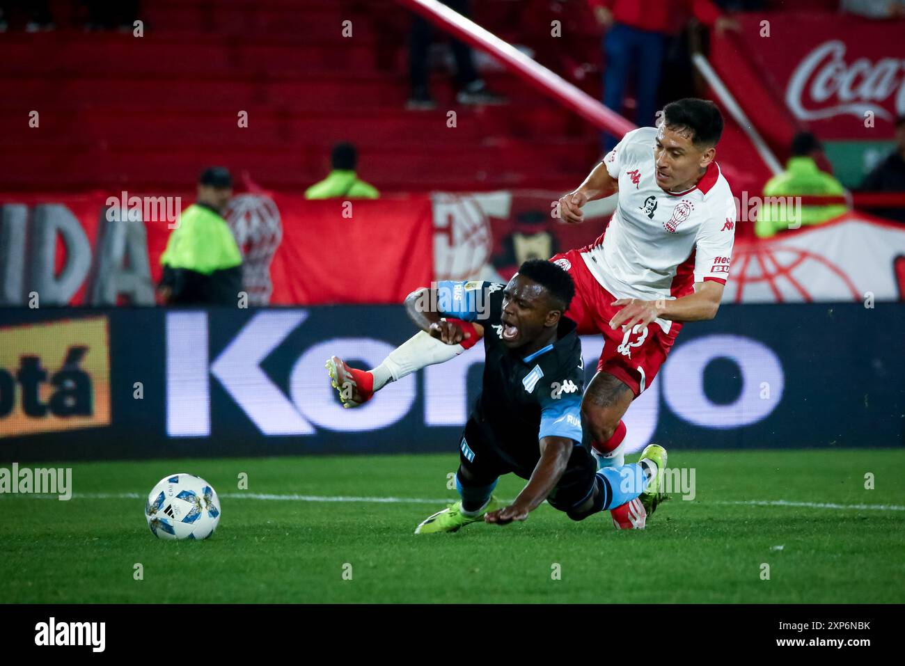 Buenos Aires, Argentina. 03rd Aug, 2024. Johan Carbonero of Racing (L ...