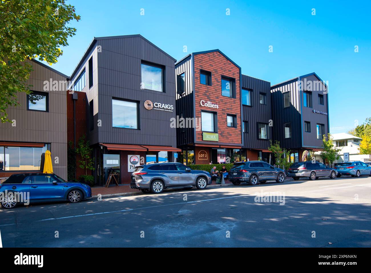 Modern shop top architecture in Hastings, New Zealand with office space ...