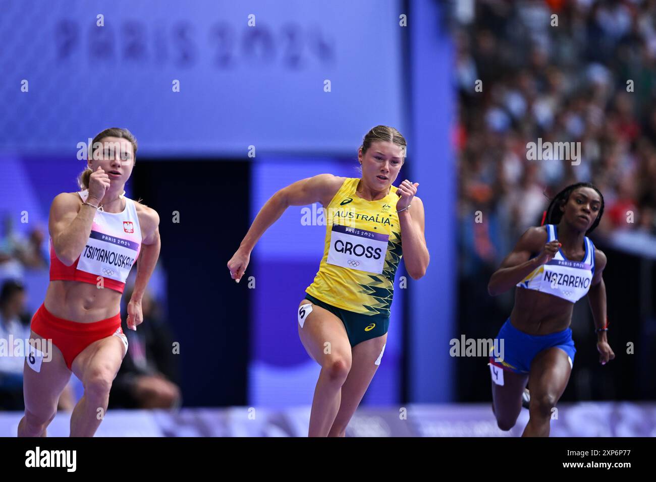 Saint Denis, France. 04th Aug, 2024. Australian runner Mia Gross ...