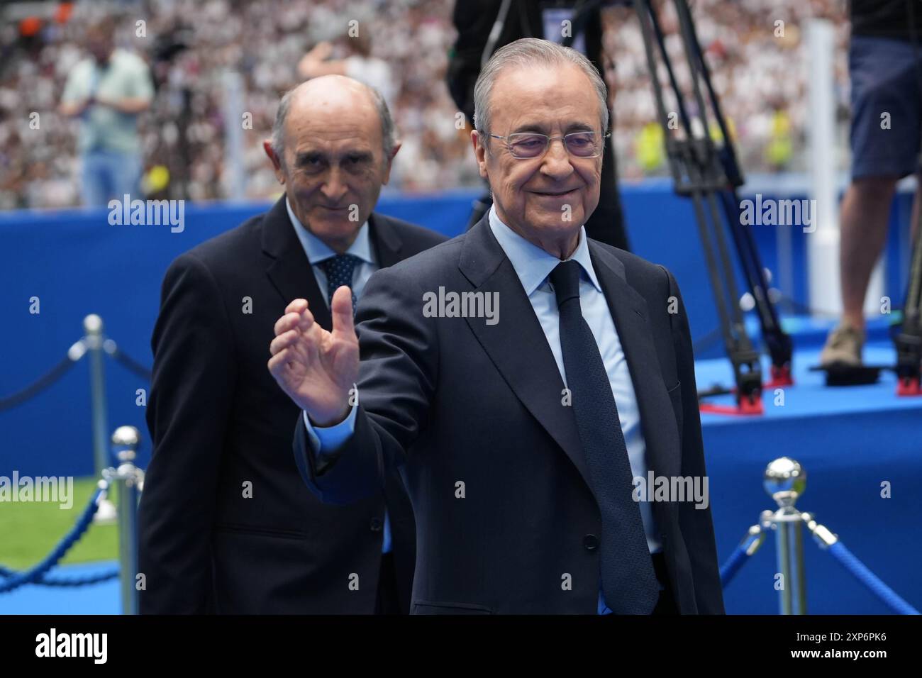 Honorary President of Real Madrid Jose MARTINEZ PIRRI, President of ...
