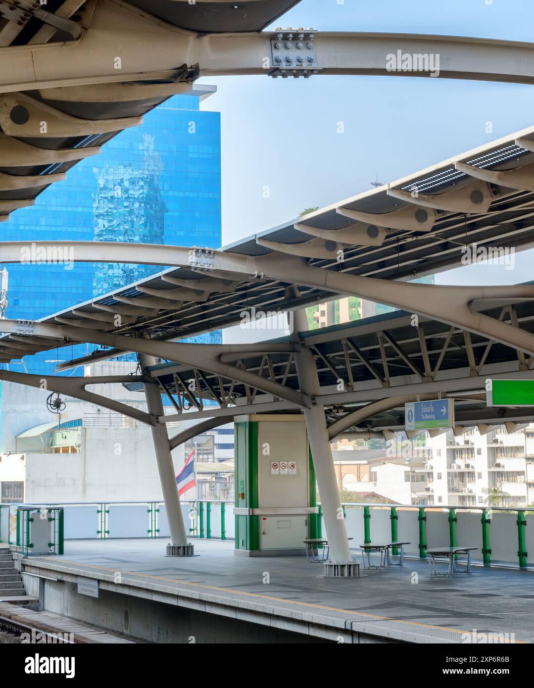 BTS station in Bangkok. Indoor view Stock Photo - Alamy