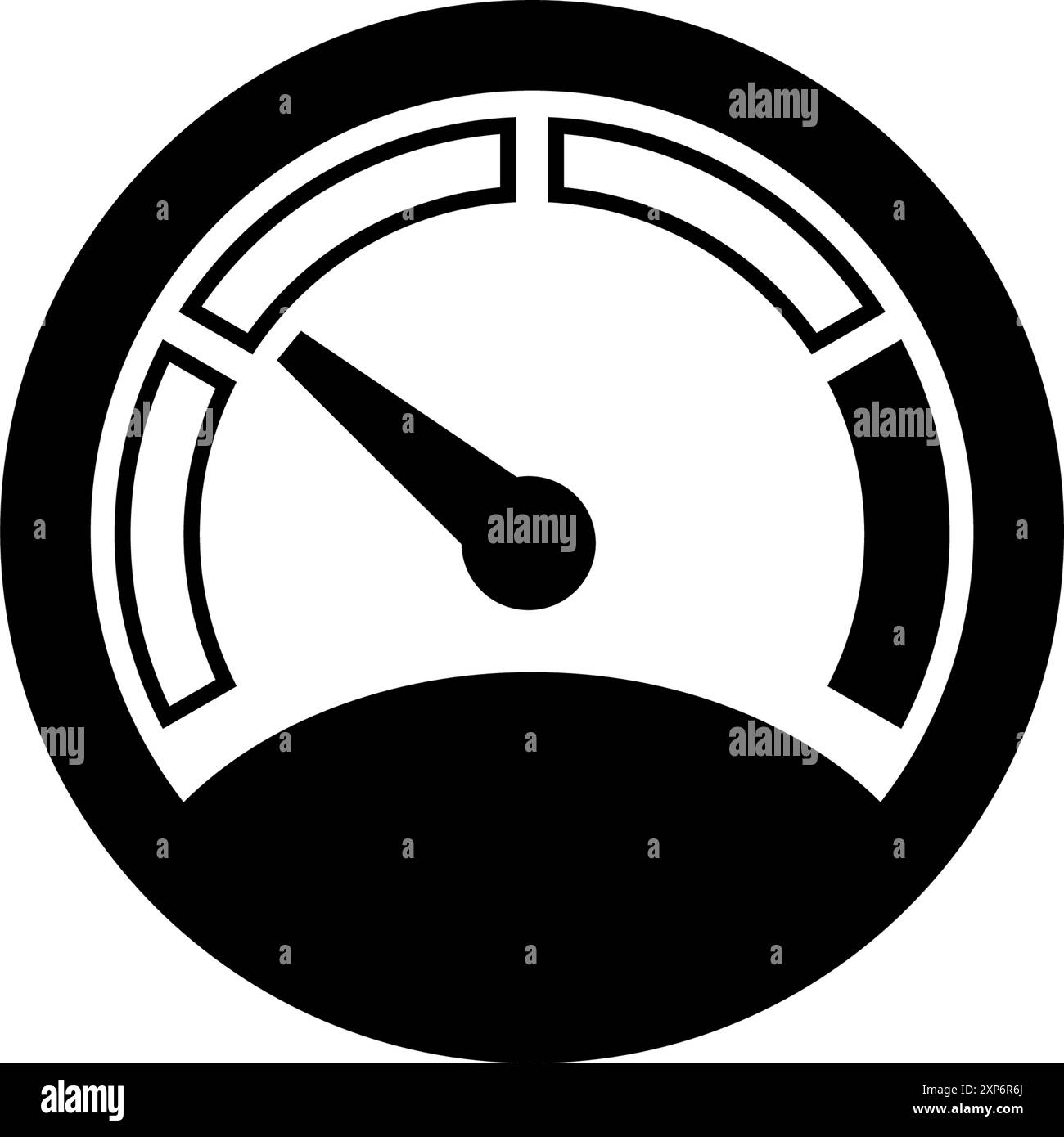 Simple, minimalist black and white speedometer vector icon Stock Vector ...