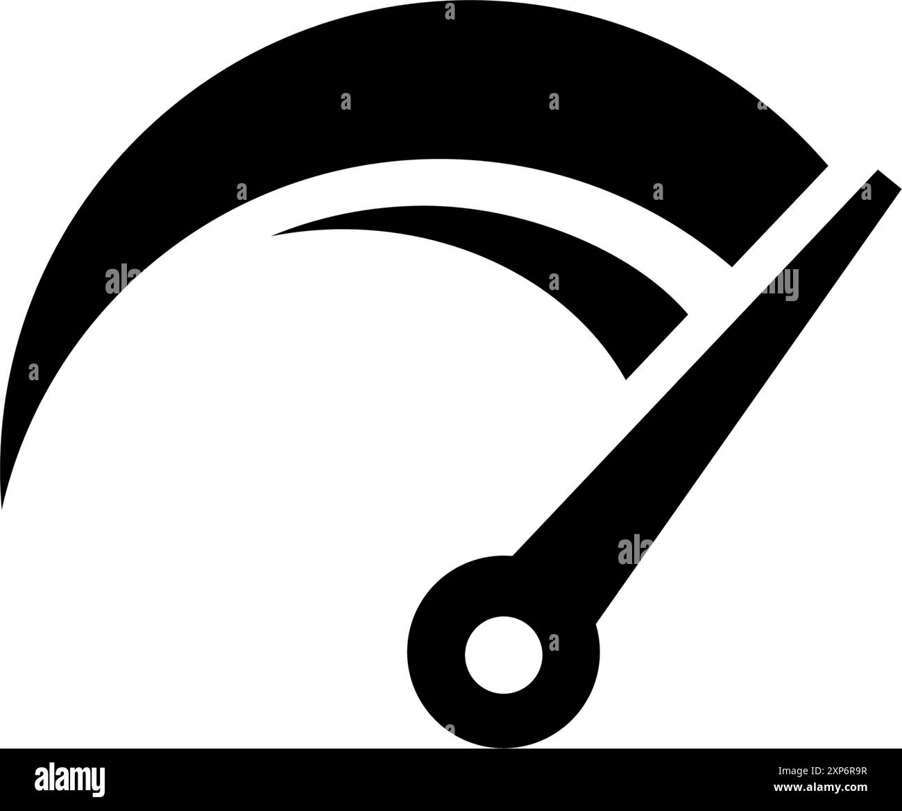 Black and white speedometer icon for dashboard design Stock Vector ...