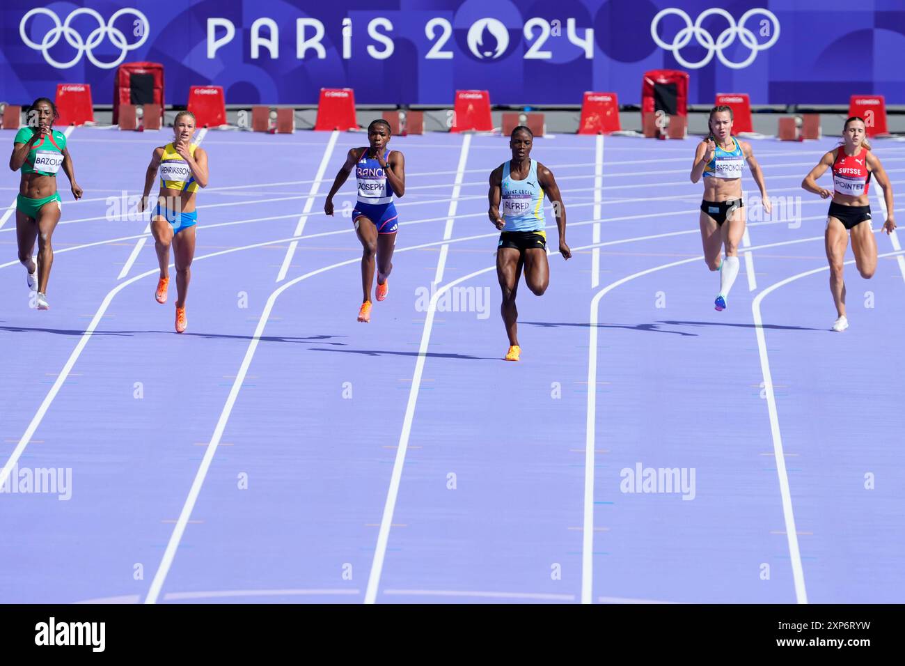 Julien Alfred, of Saint Lucia, Gemima Joseph, of France, and Julia ...