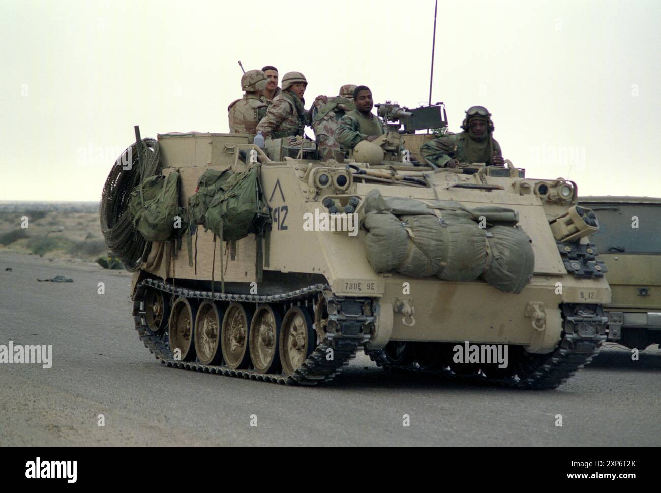 First Gulf War: 4th March 1991 An M113 APC (Armoured Personnel Carrier ...