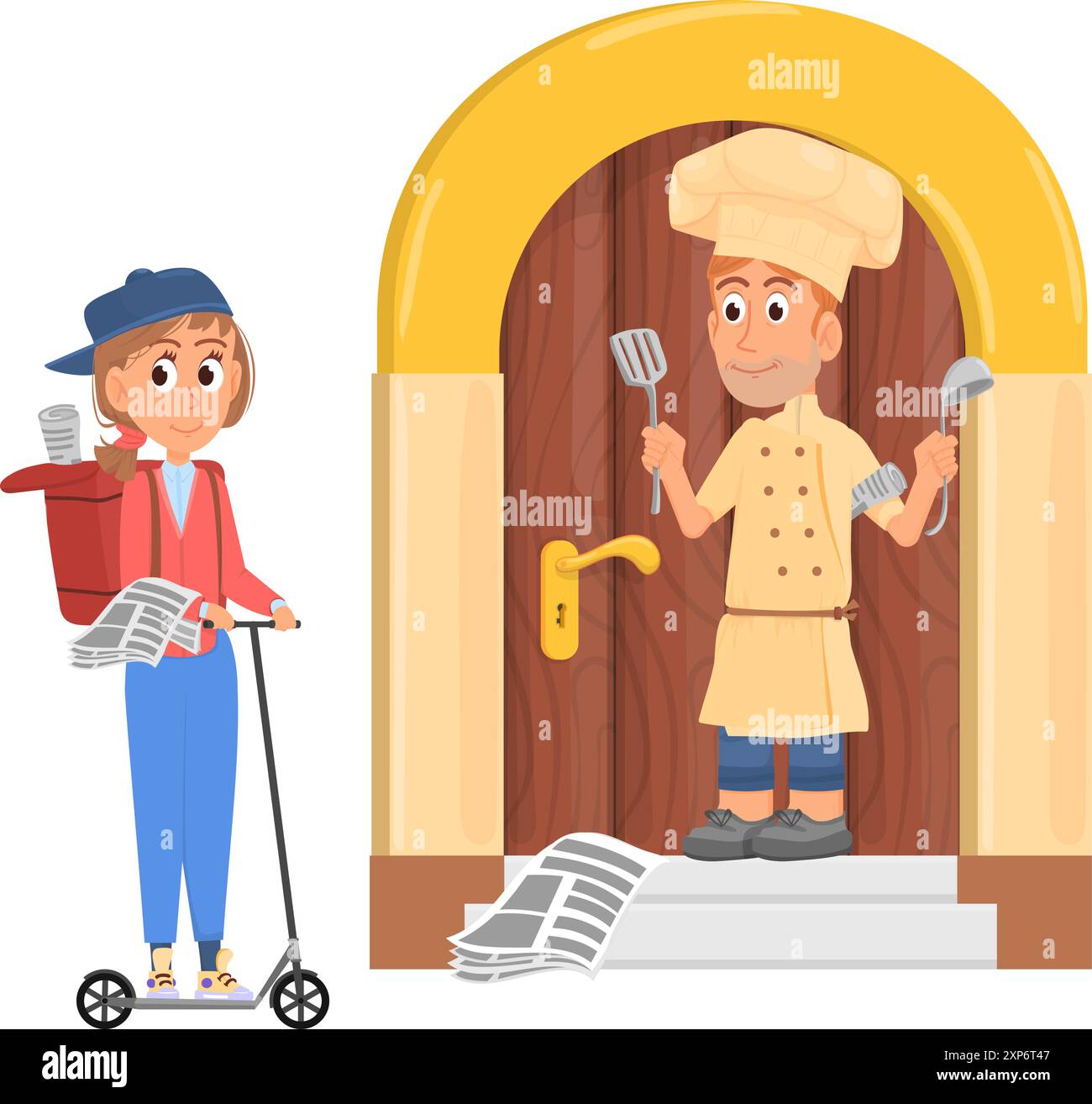 Newspaper home delivery hi-res stock photography and images - Alamy