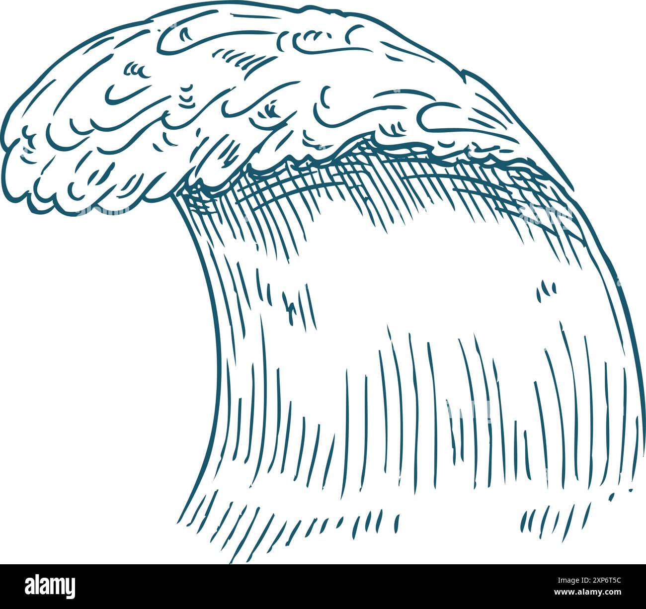 Wave drawing hi-res stock photography and images - Alamy