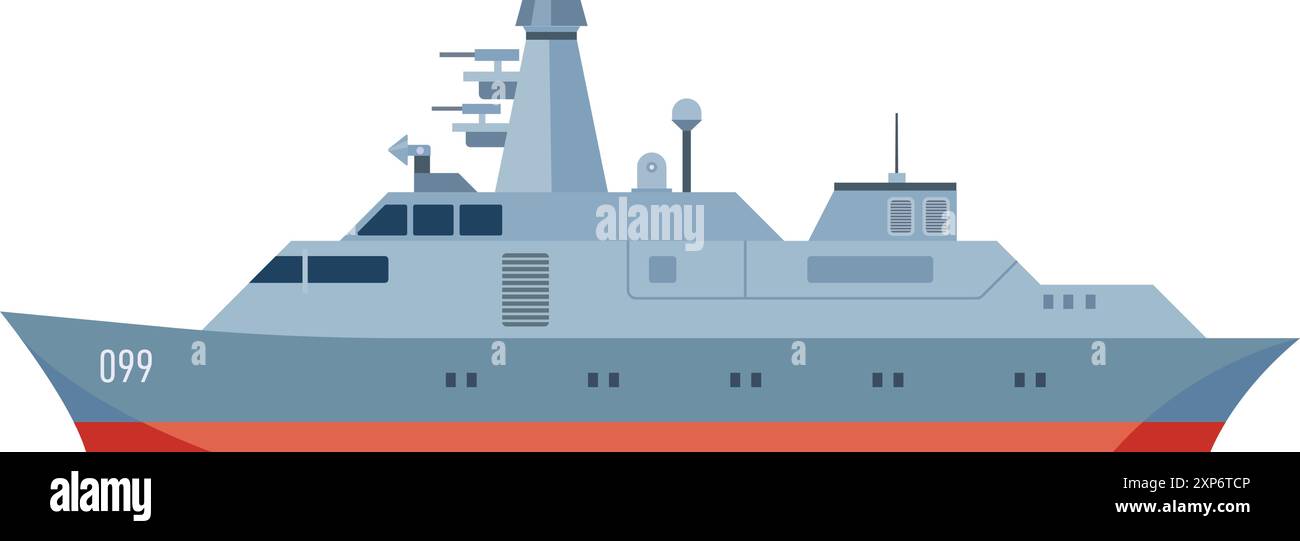 Military boat color icon. Navy armed transport Stock Vector Image & Art ...